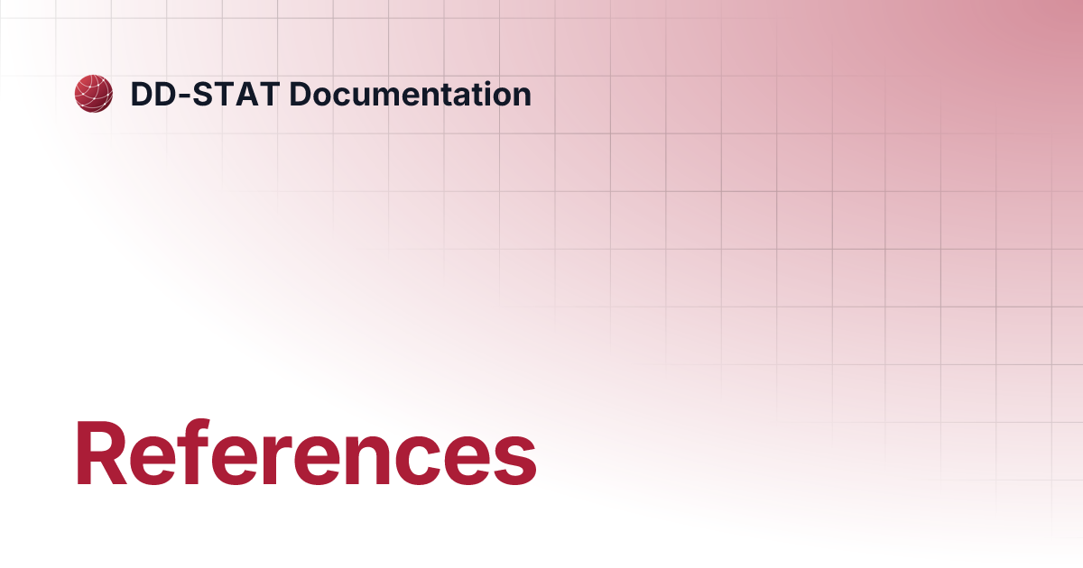 References | DD-STAT Documentation